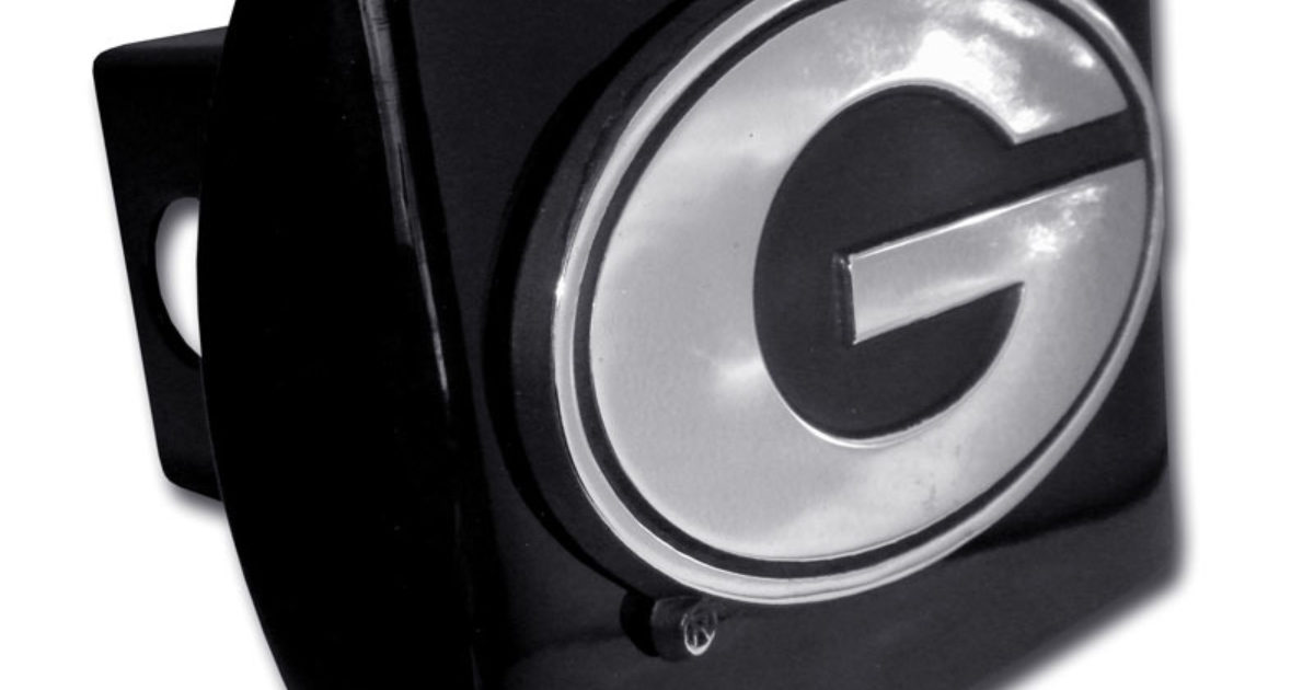 Georgia Black Hitch Cover | Elektroplate