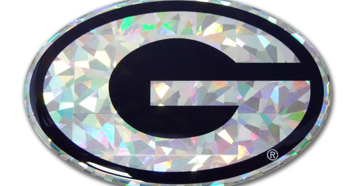 Georgia Silver 3D Reflective Decal | Elektroplate