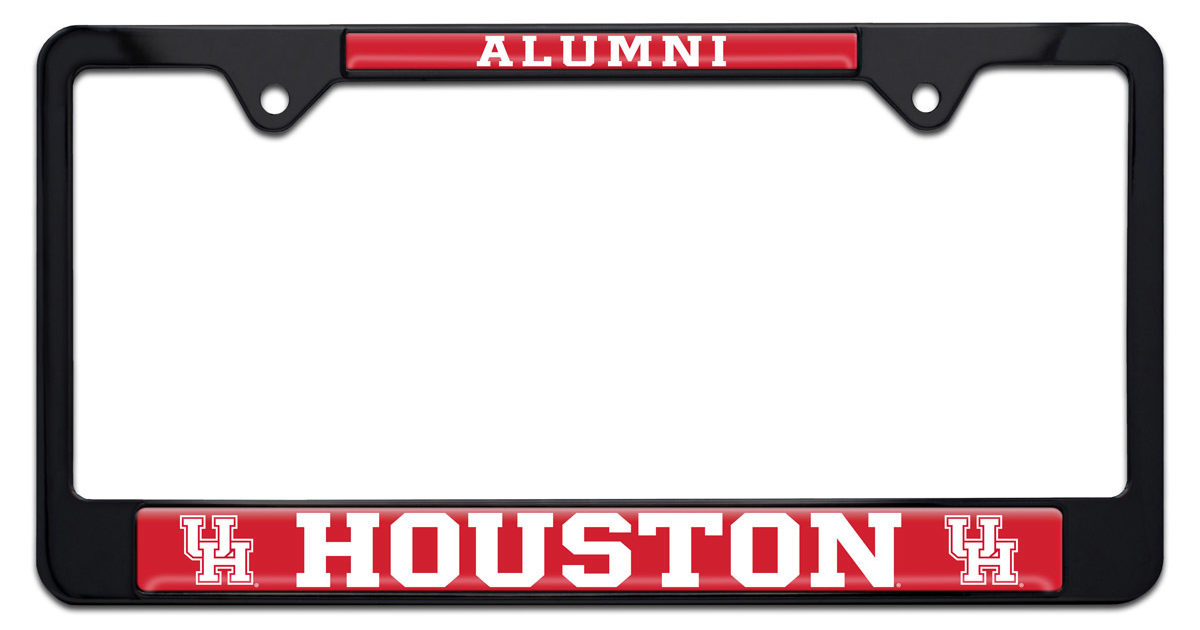 University of Houston Alumni Black License Plate Frame | Elektroplate
