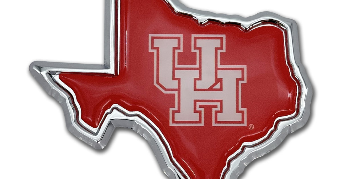 University of Houston Texas Auto Emblem | Elektroplate