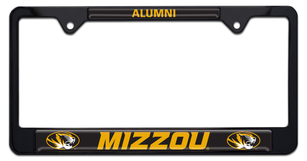 Mizzou Alumni Black License Plate Frame | Elektroplate