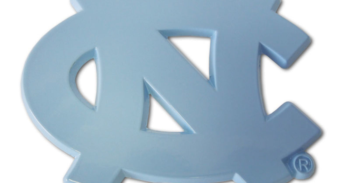 University of North Carolina Blue Powder-Coated Emblem | Elektroplate