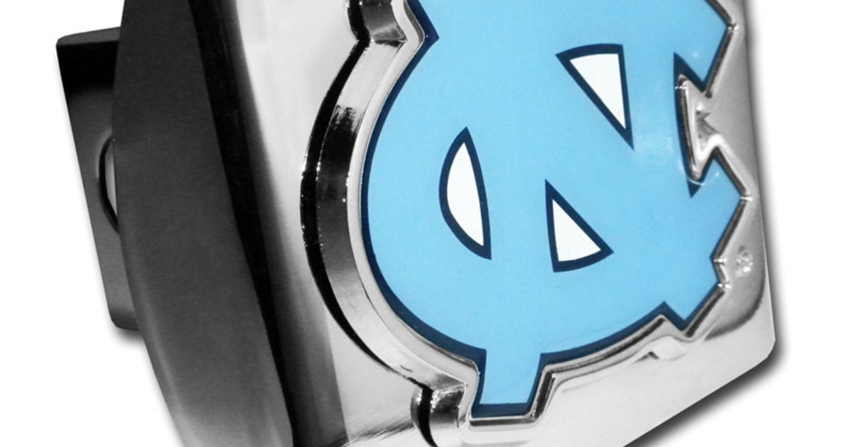 University of North Carolina Color Chrome Hitch Cover | Elektroplate