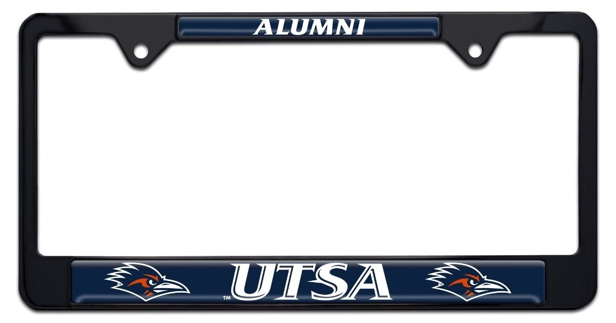 UTSA Alumni Black License Plate Frame | Elektroplate