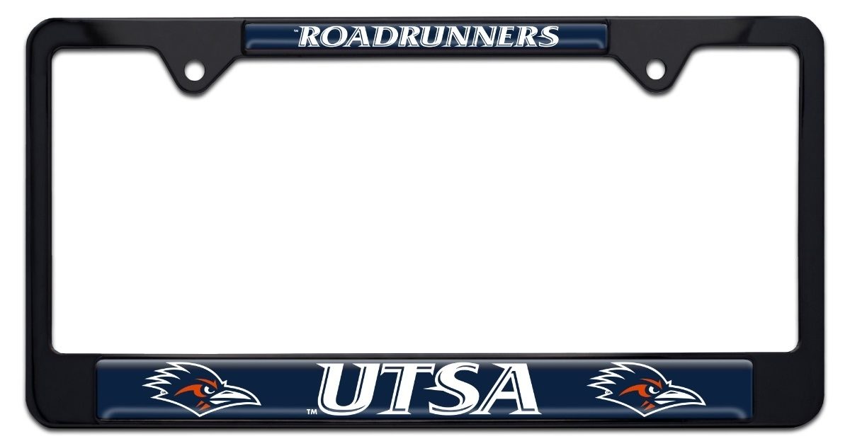 UTSA Roadrunners Black License Plate Frame | Elektroplate