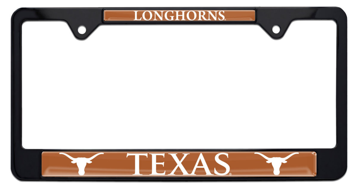 University of Texas Longhorn Black License Plate Frame | Elektroplate