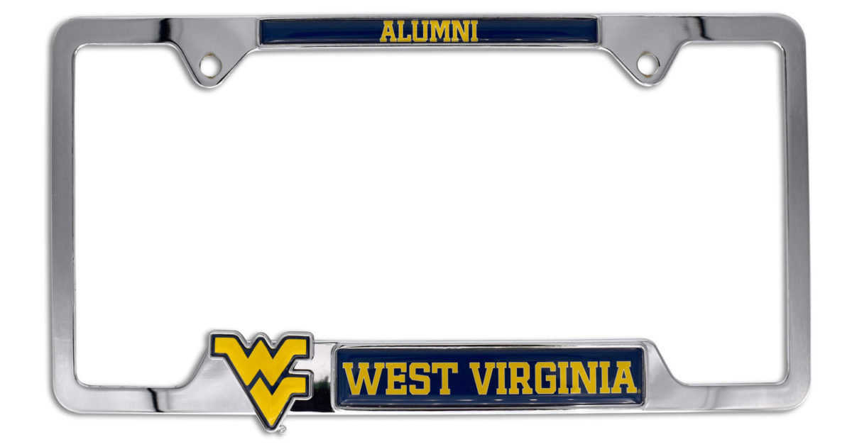 West Virginia 3D Alumni License Plate Frame | Elektroplate
