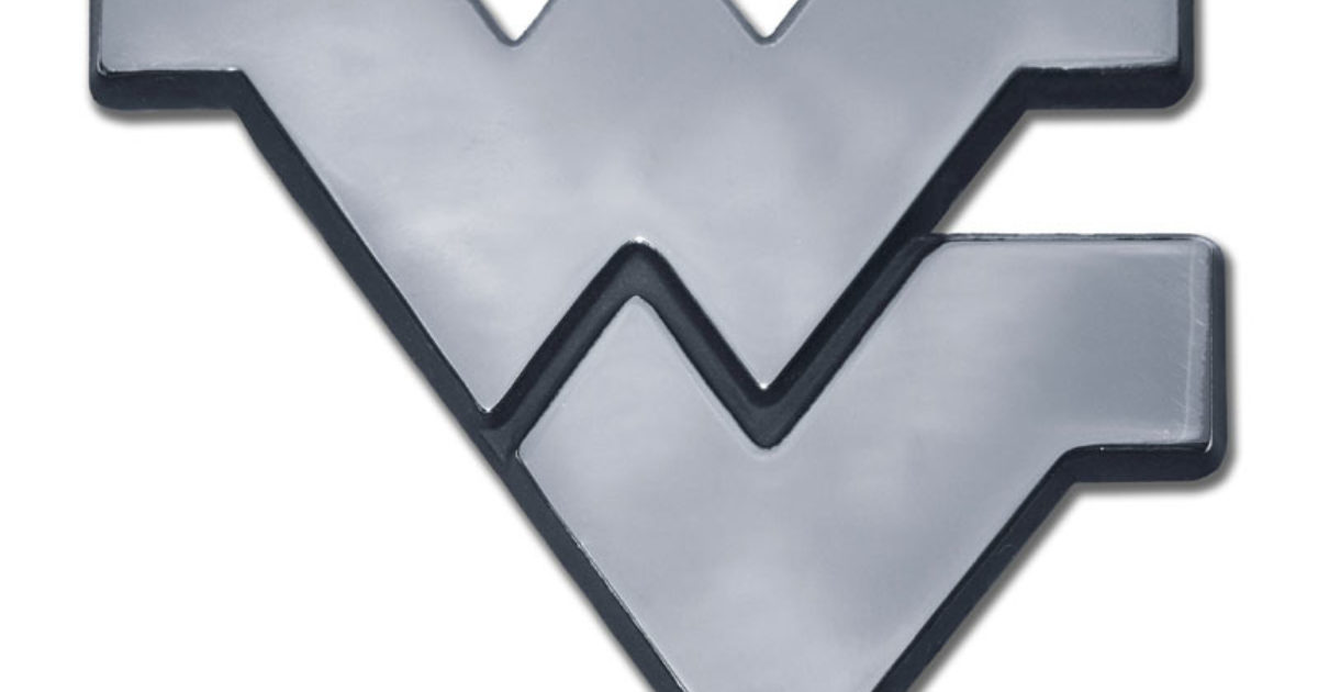 West Virginia University Chrome Emblem | Elektroplate