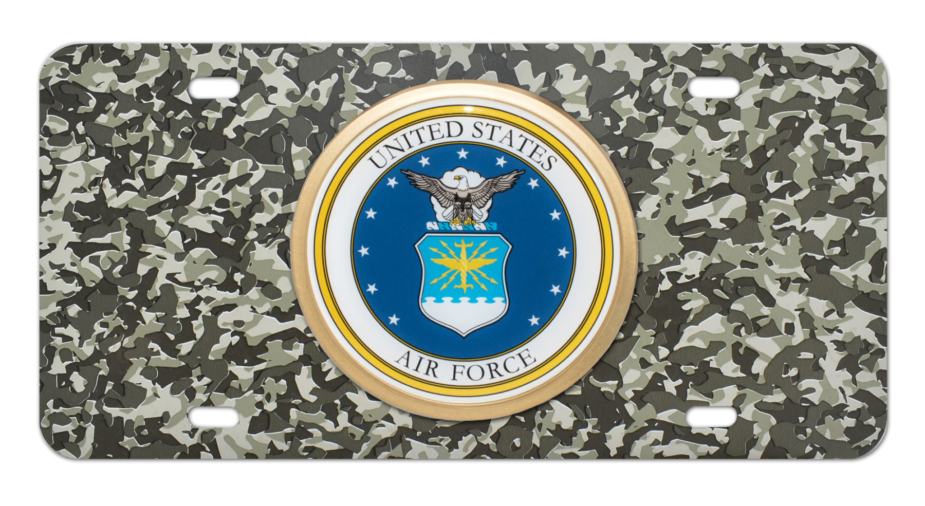 Air Force Seal Urban Camo License Plate | Elektroplate