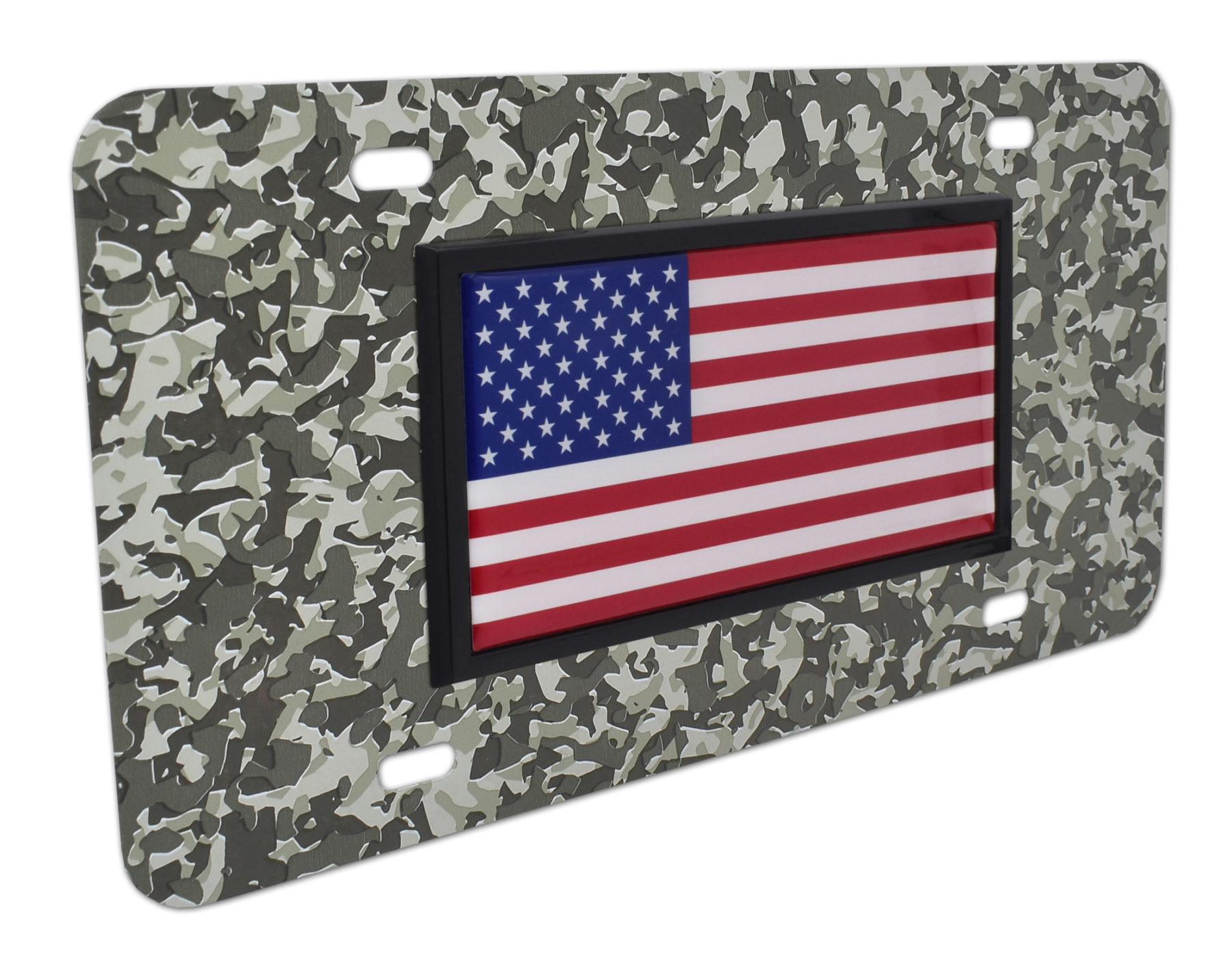 American Flag Urban Camo License Plate | Elektroplate